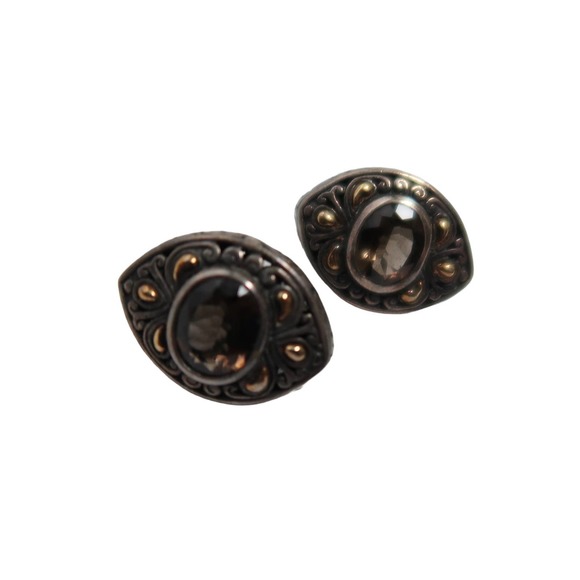 Vintage | Jewelry | Vintage Sterling Silver 925 Smoky Quartz Oval Shape ...